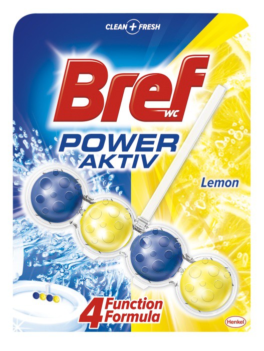 BREF Power Aktiv Lemon WC blok 50 g | alfachem.cz